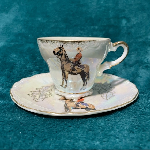 Vintage | Dining | Vintage Lusterware Royal Canadian Mounted Police Tea ...